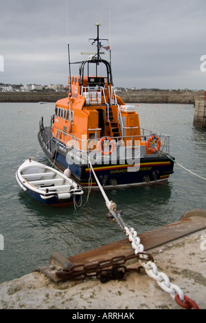 rnli lifeboat in donaghadee harbour at sunset Stock Photo - Alamy