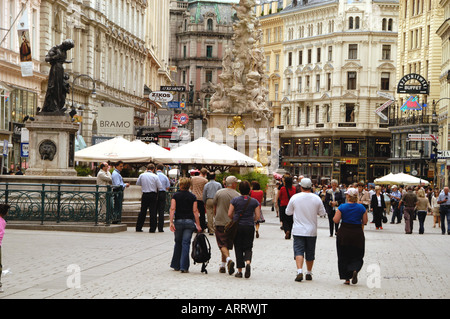 Austria Vienna Inner City The Graben A couple admiring a candy shop ...