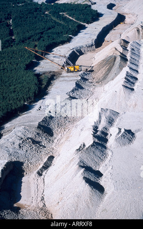 Aerial view of oil shale mine Stock Photo - Alamy