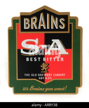Brains Bitter Beer Pump Stock Photo - Alamy