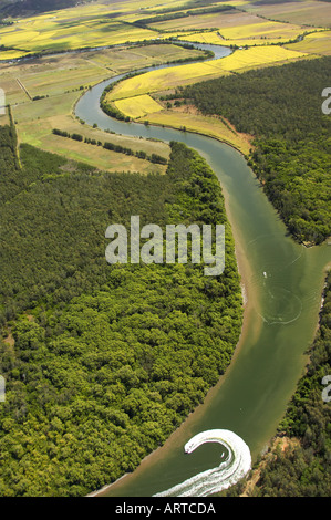 Maroochy River and Sugarcane Fields Sunshine Coast Queensland Australia ...