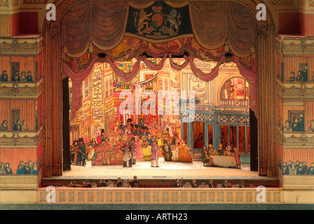 Miniature toy theatre La Boheme Opera Stock Photo - Alamy