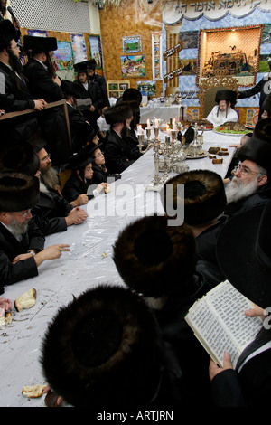A Tish with the Rebbe a gathering of the Hasidim with their Rebbe Stock ...