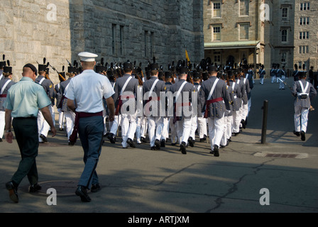 The Army West Point cadets march onto the Lincoln Financial Field prior ...