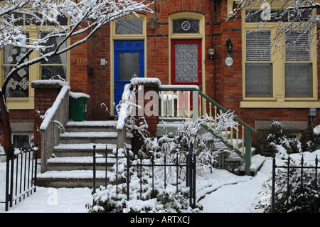 Toronto residential area in winter Stock Photo - Alamy
