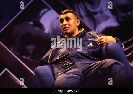 Boxing Champion Prince Naseem Hamed, who was awarded an MBE in this ...