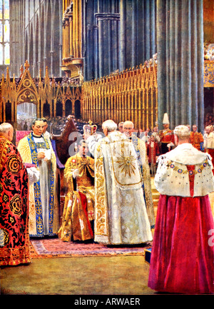 Crowning of George VI Stock Photo - Alamy