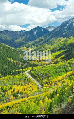 Fall foliage at the McClure Pass on Hwy 133 Colorado USA Stock Photo ...