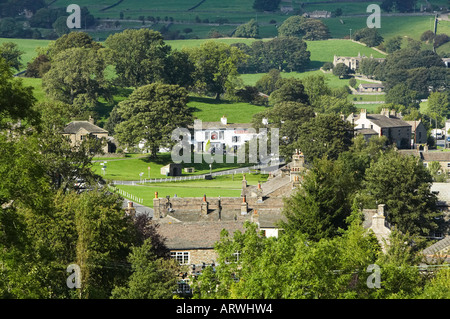 Bainbridge Village near Hawes in upper Wensleydale Yorkshire Dales ...