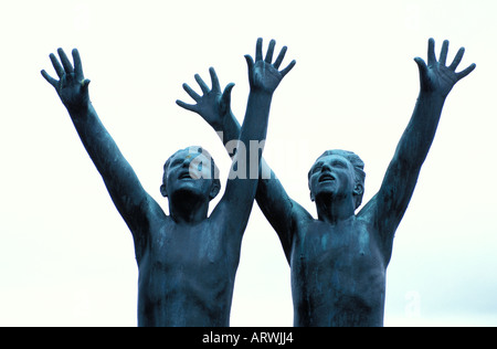 sculptures at Vigeland Park in Oslo, Norway Stock Photo - Alamy