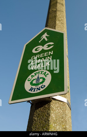 South East London's Green Chain Walk Route Stock Photo - Alamy