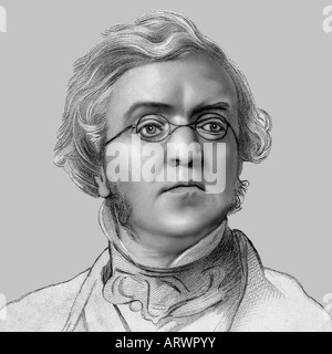 William Makepeace Thackeray - Portrait of the English novelist born in ...
