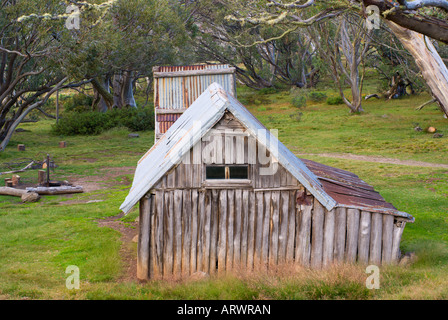 Wallace's Hut, Bogong High Plains, Victoria, Australia Stock Photo ...