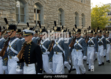 West Point Cadets Marching in Rain during U.S. President Franklin ...