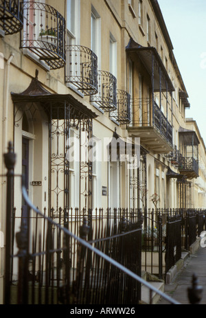 Regency architecture and ironwork Cheltenham Stock Photo - Alamy