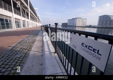 Excel waterfront exhibition centre in Londons docklands with Royal ...