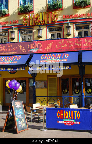 Chiquito sign at Leicester Square, London, UK Stock Photo - Alamy