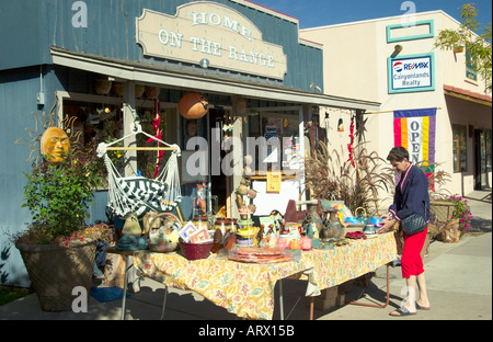 Sidewalk shopping in Moab Utah USA Stock Photo - Alamy