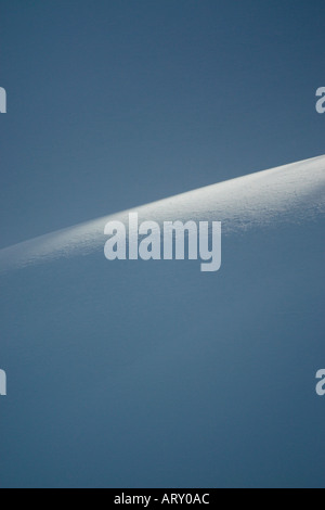 Snow off-piste slope in high mountains. Caucasus Mountains, Georgia ...
