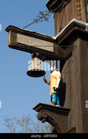 Jack the Blacksmith Clock Tower Abinger Hammer Surrey UK Stock Photo ...