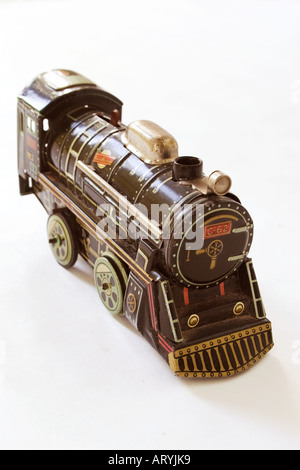 An antique vintage toy train engine Stock Photo - Alamy