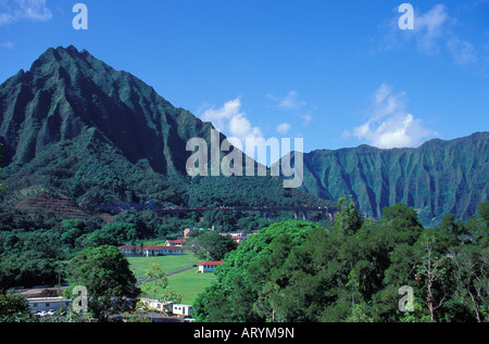 H3 freeway Oahu Hawaii Stock Photo - Alamy