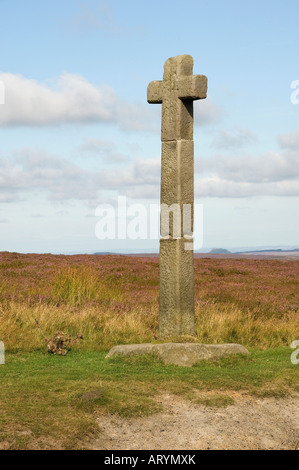 Young Ralphs Cross in summer Blakey Road North York Moors National Park ...