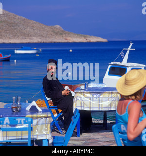 Local Greek Men In Taverna Rhodes Greek Islands Greece Hellas Stock ...