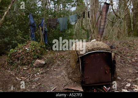 Roundhouse built by Emma Orbach at the eco village of Brithdir Mawr ...
