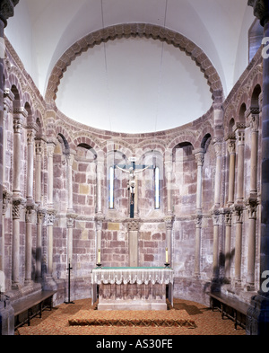 A Church of San Juan de Amandi, Villaviciosa, Asturias. detail of ...