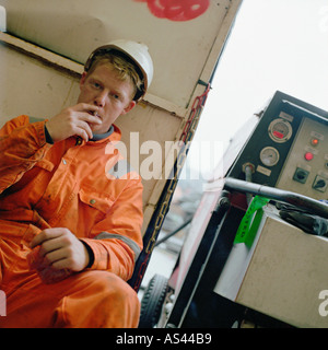 construction worker smoking Stock Photo - Alamy