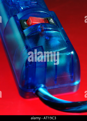 Power cords plug into a surge protector Stock Photo - Alamy