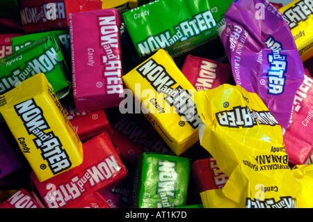 Farley s Sathers Candy Co Now and Later candies Stock Photo - Alamy