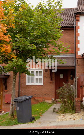 Typical housing on the Gurnos Estate Merthyr Tydfil Wales UK GB with ...