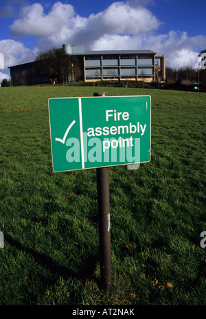 Fire Assembly Point Stock Photo - Alamy