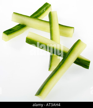 CUCUMBER BATONS CUT OUT Stock Photo - Alamy
