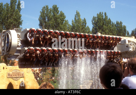 Getting soaked on Rameses Revenge, Chessington World of Adventures ...