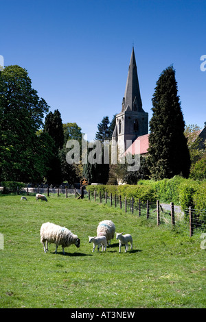 Mitford Church, Northumberland Stock Photo - Alamy