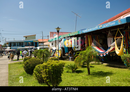 Costa Rica Quepos shops in town centre Stock Photo - Alamy