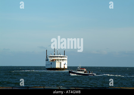 Cross Sound Ferry, Susan Anne, in dock at Orient Point, NY Stock Photo ...