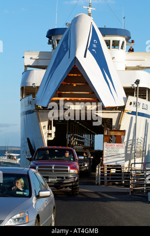 The car ferry at Orient Point on Long Island New York Stock Photo - Alamy