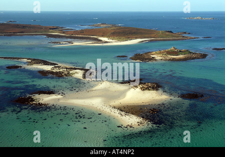 A view of Samson from Tresco, Isles of Scilly, UK Stock Photo - Alamy