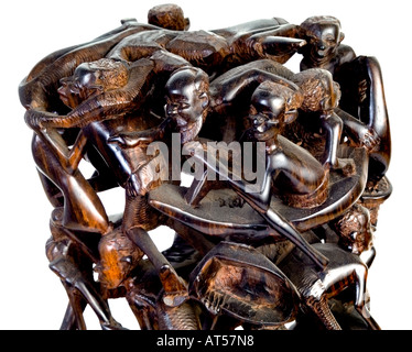 Makonde african woodcut southeast Tanzania and northern Mozambique ...