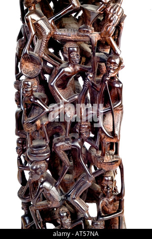Makonde african woodcut southeast Tanzania and northern Mozambique ...