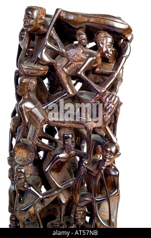 Makonde african woodcut southeast Tanzania and northern Mozambique ...