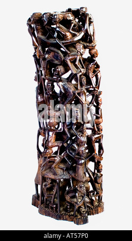 Makonde african woodcut southeast Tanzania and northern Mozambique ...