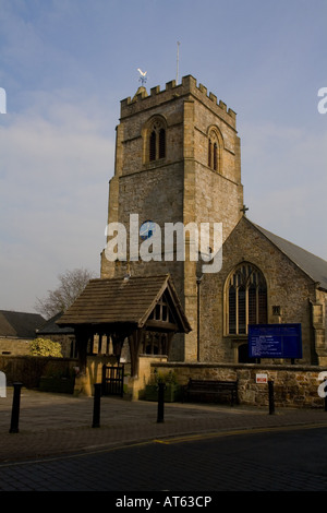 The Lychgate at the church of St Mary and Saint Peter, Kelsale. Suffolk ...