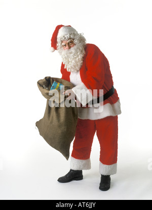 Santa sack full with presents Stock Photo - Alamy