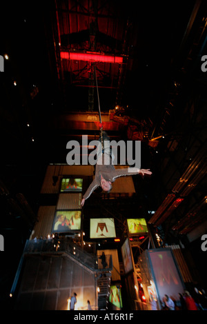 INDOOR BUNGEE JUMPING AT MAGNA ROTHERHAMPTON Stock Photo - Alamy