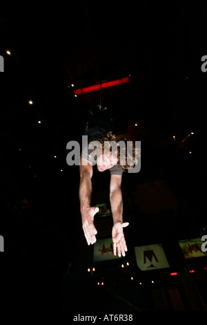 INDOOR BUNGEE JUMPING AT MAGNA ROTHERHAMPTON Stock Photo - Alamy